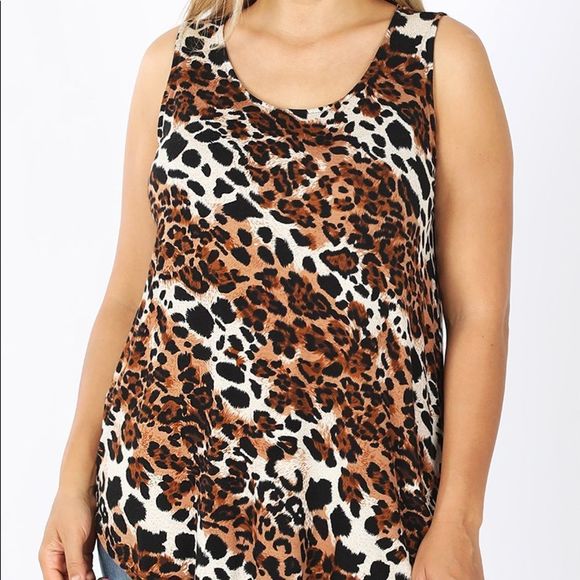 Zenana Outfitters | Tops | Plussize Leopard Print Tank Top | Poshmark